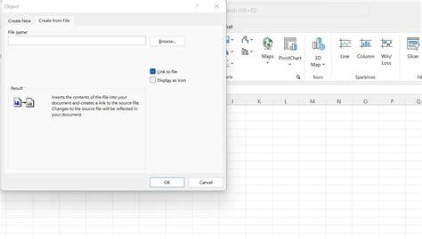 how to insert a pdf in excel