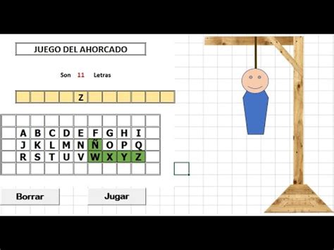 Aprenda A Crear El Juego Del Ahorcado En Excel Y VBA Contiene El