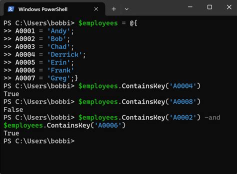 powershell how to check if hash table contains specific key collecting wisdom