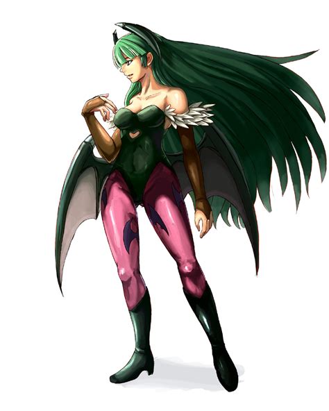 Safebooru Bare Shoulders Bat Wings Boots Breasts Capcom Chi Ppa Chuppa Katotsuba Cleavage