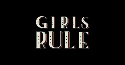 Girls Rule Girls Rule Sticker Teepublic