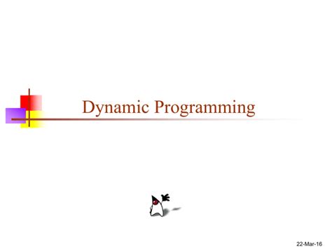 dynamic programming
