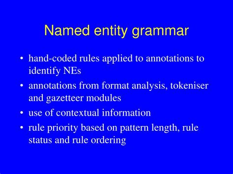 ppt named entity recognition powerpoint presentation free download id 525419