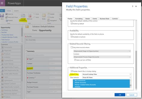 modifying lookup fields and lookup views in dynamics 365 carl de souza