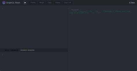 Graphql Mesh Codesandbox