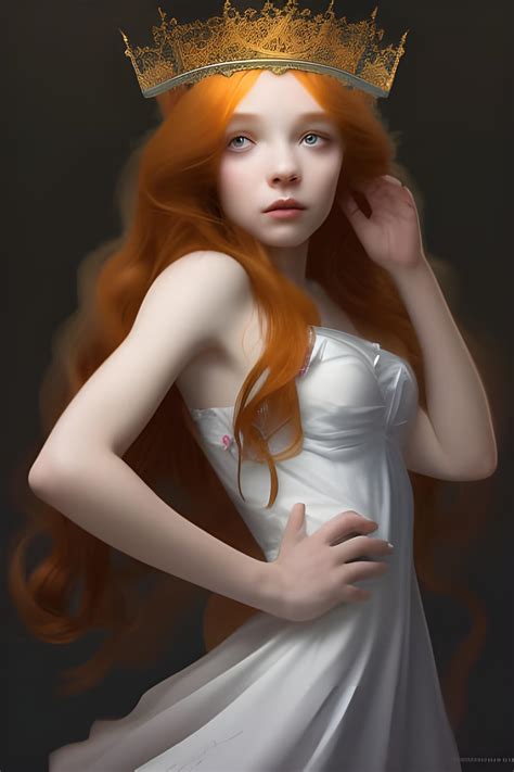 Angelic Redhead Girl By Ai Art Phoenix On Deviantart