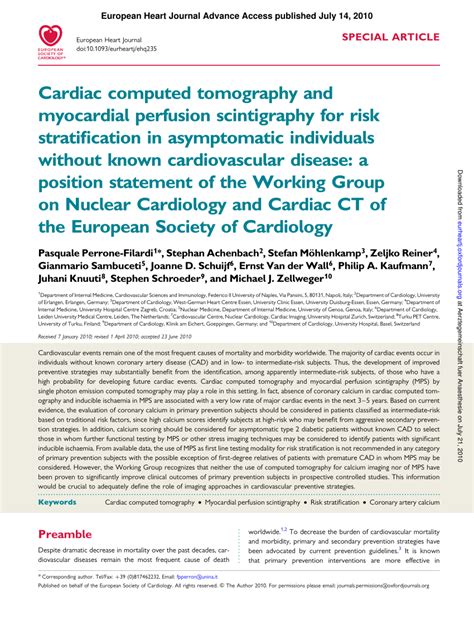 pdf cardiac computed tomography and myocardial perfusion scintigraphy for risk stratification