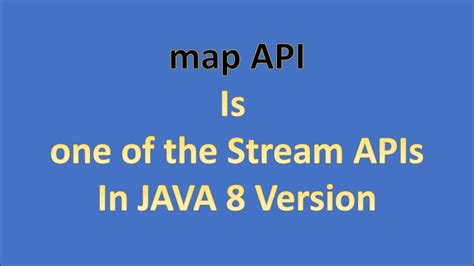 map and collect stream api java 8 new features part 4 youtube