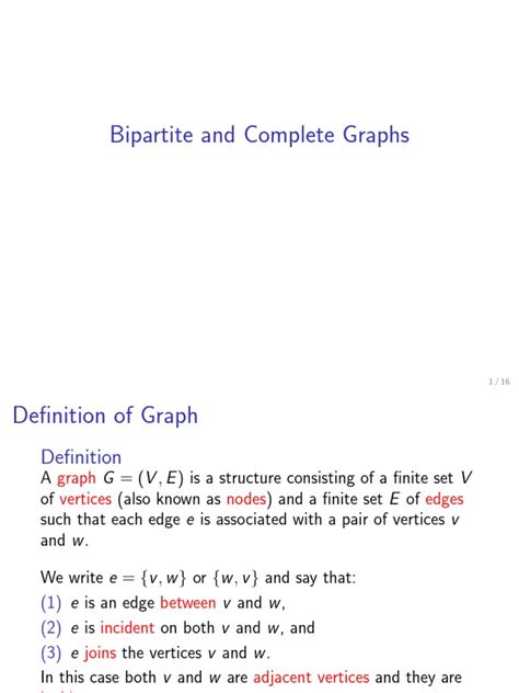 bipartite graphs pdf vertex graph theory mathematics