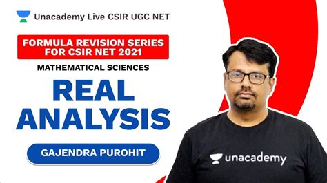 formula revision series for csir net 2021 real analysis mathematics gajendra unacademy youtube