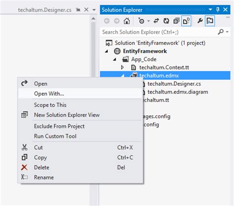 How To Add A New Column To Entity FrameWork EDMX Model Digital
