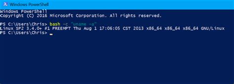 How To Run Linux Commands From Outside The Bash Shell On Windows 10