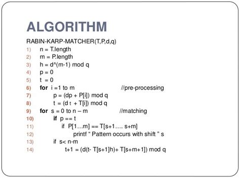string matching algorithms