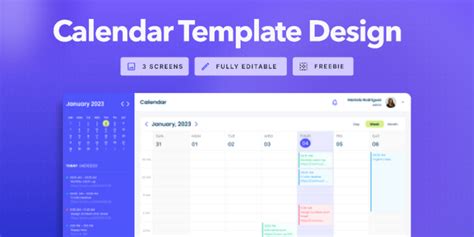 Calendar Template Figma
