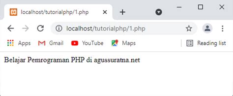Tutorial PHP 1 Pengenalan PHP Agussuratna Net