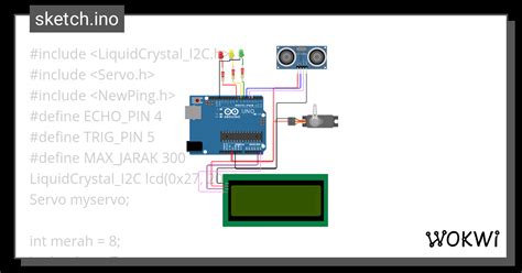 Latihan Servo Ultrasonik Wokwi Esp32 Stm32 Arduino Simulator