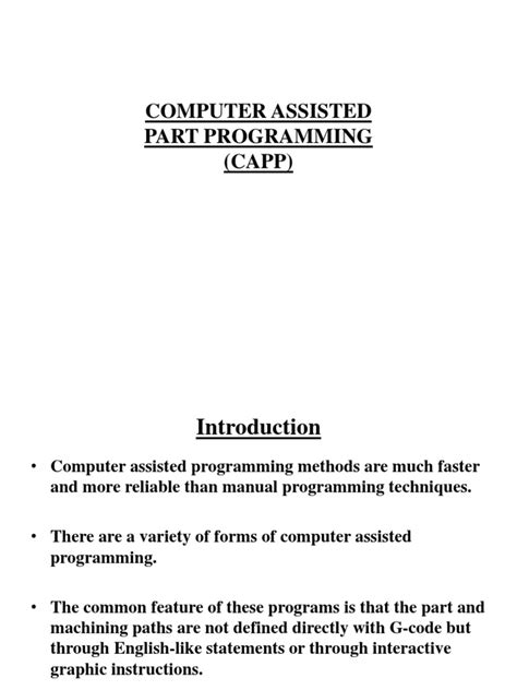 computer assisted part programming pdf