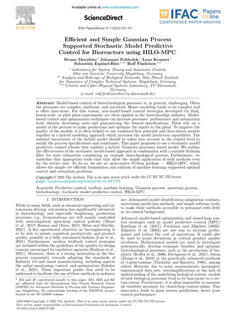 pdf efficient and simple gaussian process supported stochastic model predictive control for