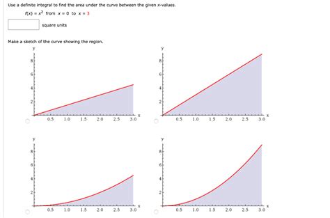 solved use a definite integral to find the area under the