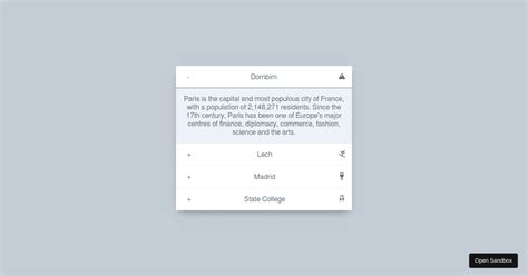 React Accordion Codesandbox