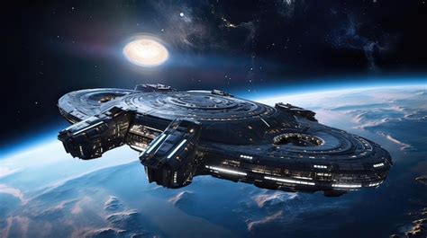Premium AI Image Interstellar Voyage Boldly Venturing Into Uncharted