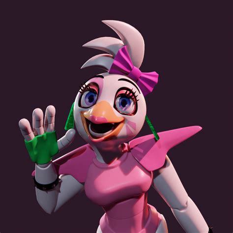 Glamrock Chica Says Hi Model By Coolioart Rfivenightsatfreddys Fnaf Characters Fictional