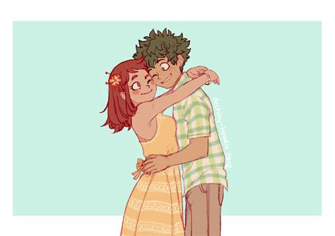 Pin By Mateus Teodoro On Midoriya Izukudeku And Uraraka Ochako Izuocha Dekuocha My Hero