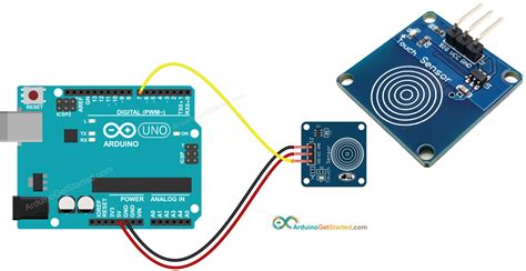 Arduino Touch Sensor Wiring Interface Ttp223 Capacitive Touc