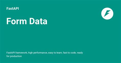 form data fastapi