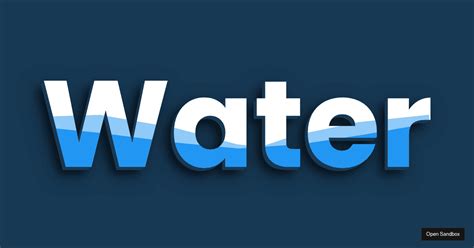 Liquid Text Animation Effects Codesandbox