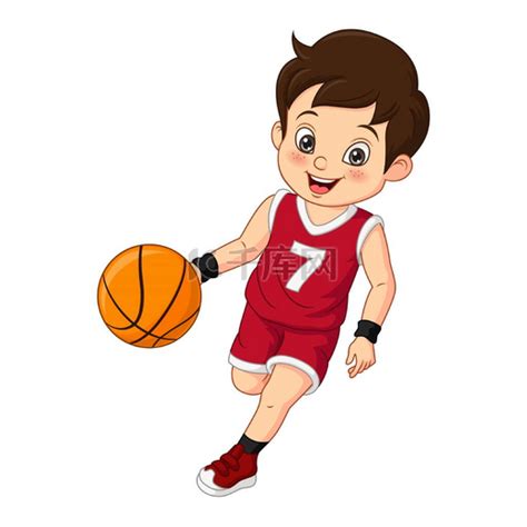 卡通打篮球小男孩图片 卡通打篮球小男孩图片素材免费下载 千库网
