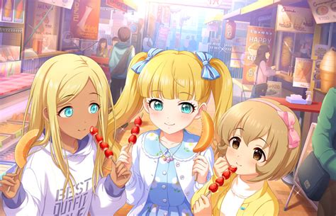 Safebooru Blonde Hair Blue Eyes Blush Dress Idolmaster Cinderella Girls Starlight Stage Long