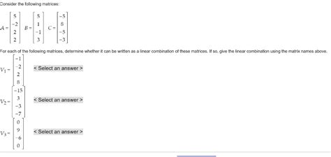 solved consider the following matrices 2 for each of the