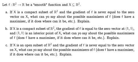 solved let f r 2 rightarrow r be a smooth function and x
