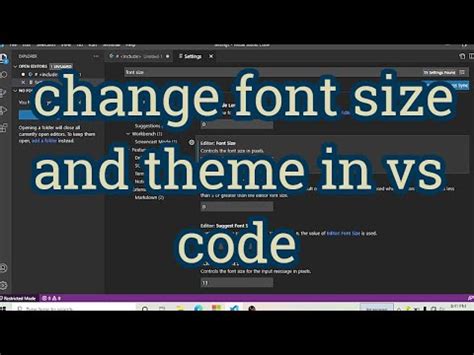 How To Change Font Size In Visual Studio Code How To Change Font Size