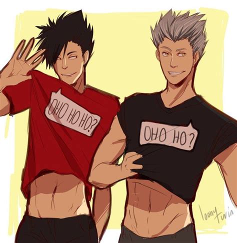 Haikyuu Koutaro Bokuto X Tetsurou Kuroo Bokukuro Haikyuu Characters Haikyuu Kuroo