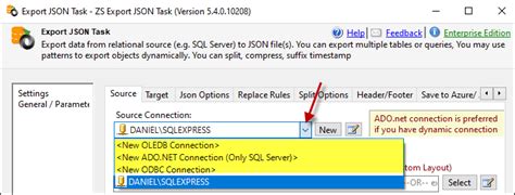 how to export multiple sql server tables into json files json zappysys community