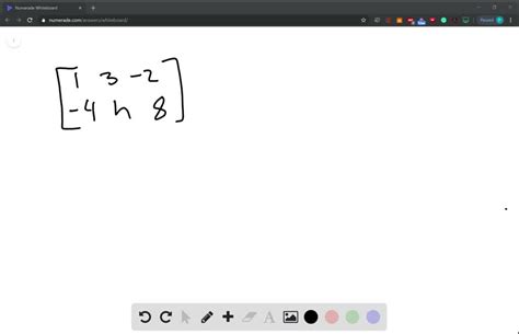 solved point determine the value of h such that the matrix is the augmented matrix of a