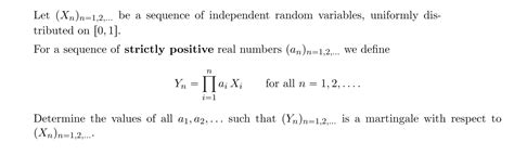 solved let xn n 1 2 be a sequence of independent random