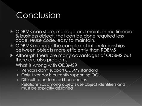 ppt object oriented database management system odbms powerpoint presentation id 4670861