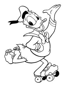 Donald Disney Dibujos de Donald para colorear para niños