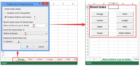 how to create macro buttons in excel worksheets