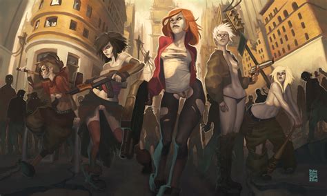 Sexy Zombie Girls By Fantasybangcomix Hentai Foundry