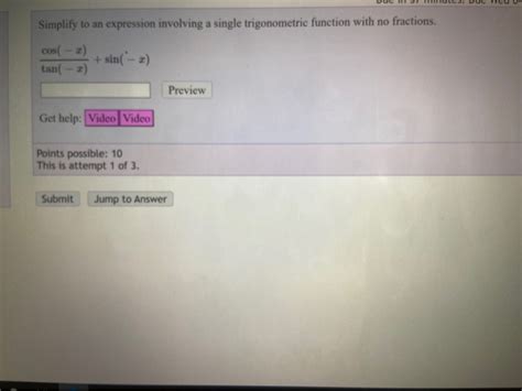 solved simplify to an expression involving a single