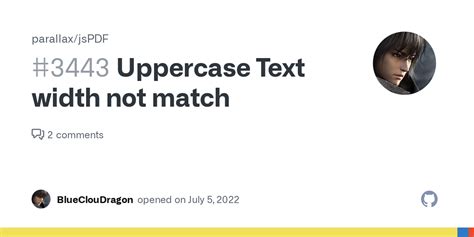 uppercase text width not match · issue 3443 · parallax jspdf · github