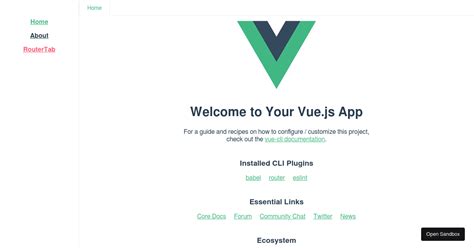 Vue Router Tab Sample Forked Codesandbox