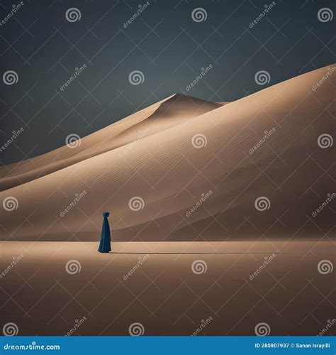 Witch In The Sand Dunes Of The Sahara Desert Generative Ai Stock Illustration Illustration Of