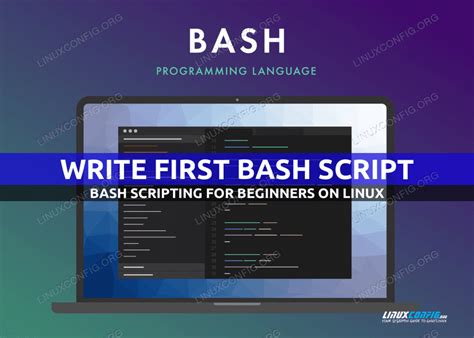 Write First Bash Script Linux Tutorials Learn Linux Configuration