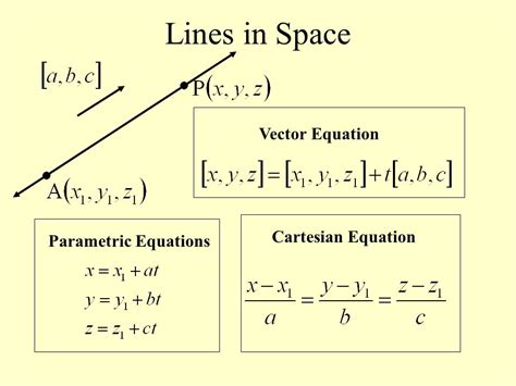 vector parametric equation