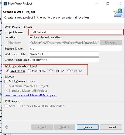 【myeclipse初级】myeclipse建立web工程 myeclipse j2ee specification level 如何选择 csdn博客